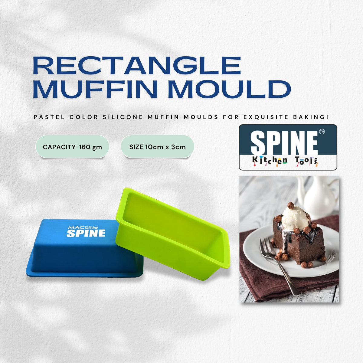 Silicone Rectangle Muffin Mould, Buy Online at Best Price — MACclite