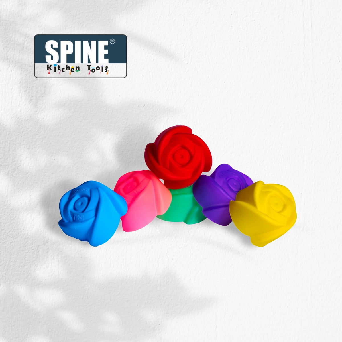 SPINE Silicone Rose Muffin Mould Set Of 6 Pieces — MACclite